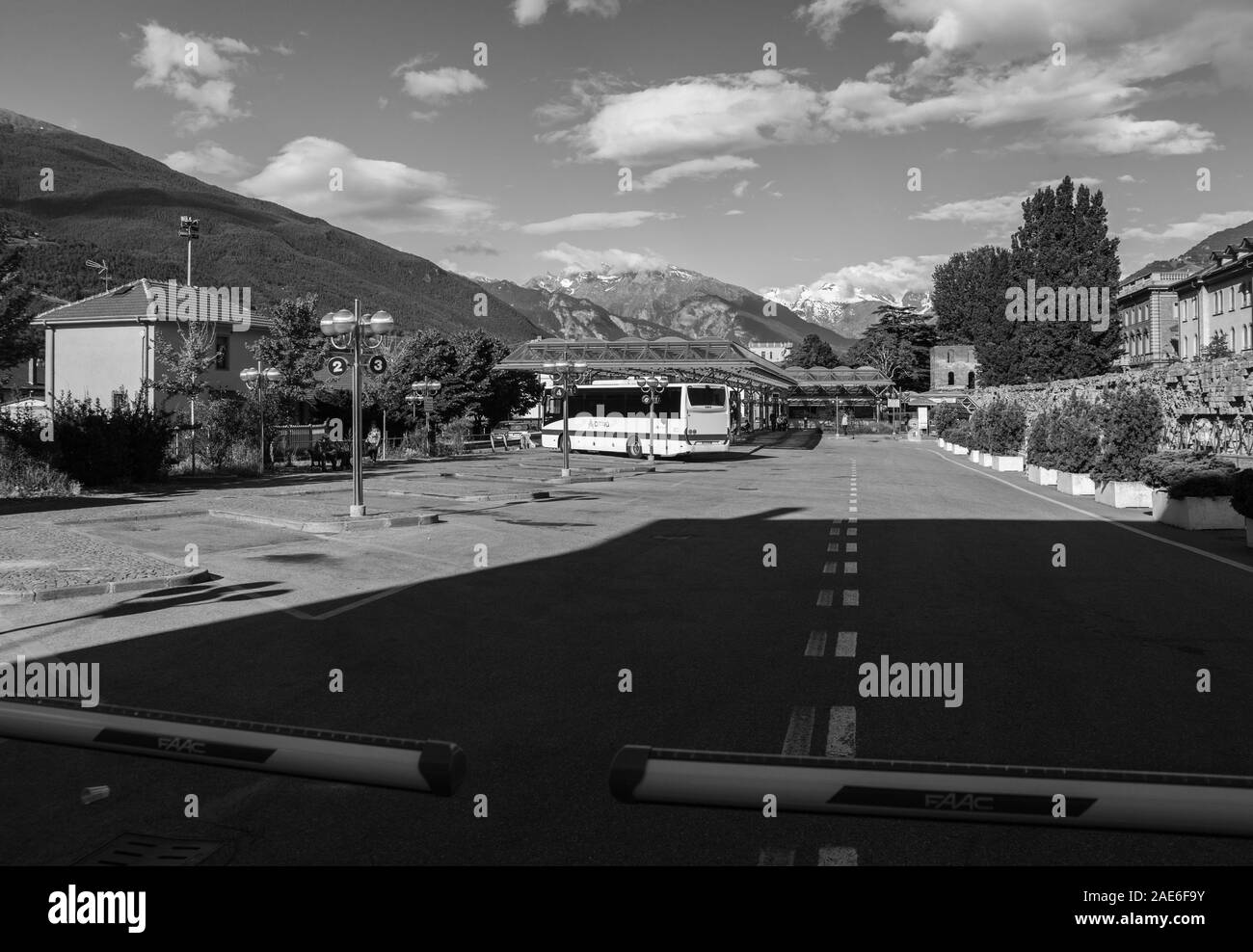 ITALY, AOSTA - JULY 6: Aosta is located region in the Italian Alps ...