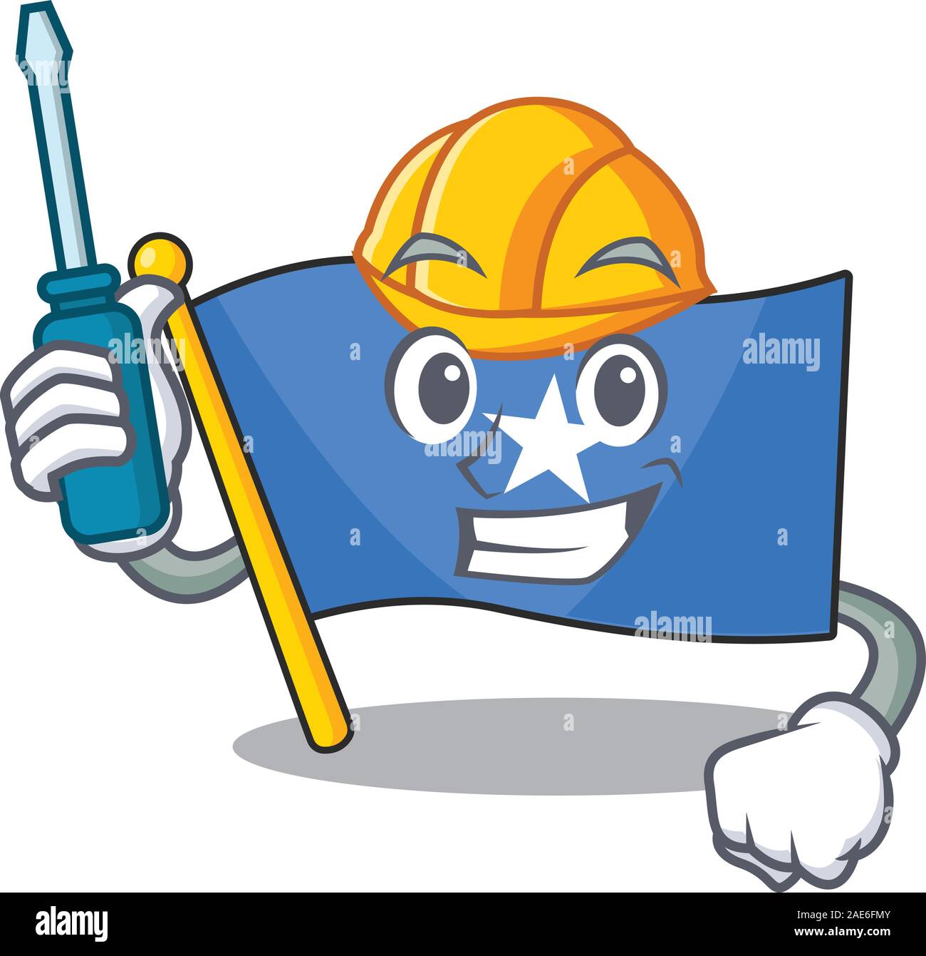 Cool automotive flag somalia presented in cartoon character style Stock ...