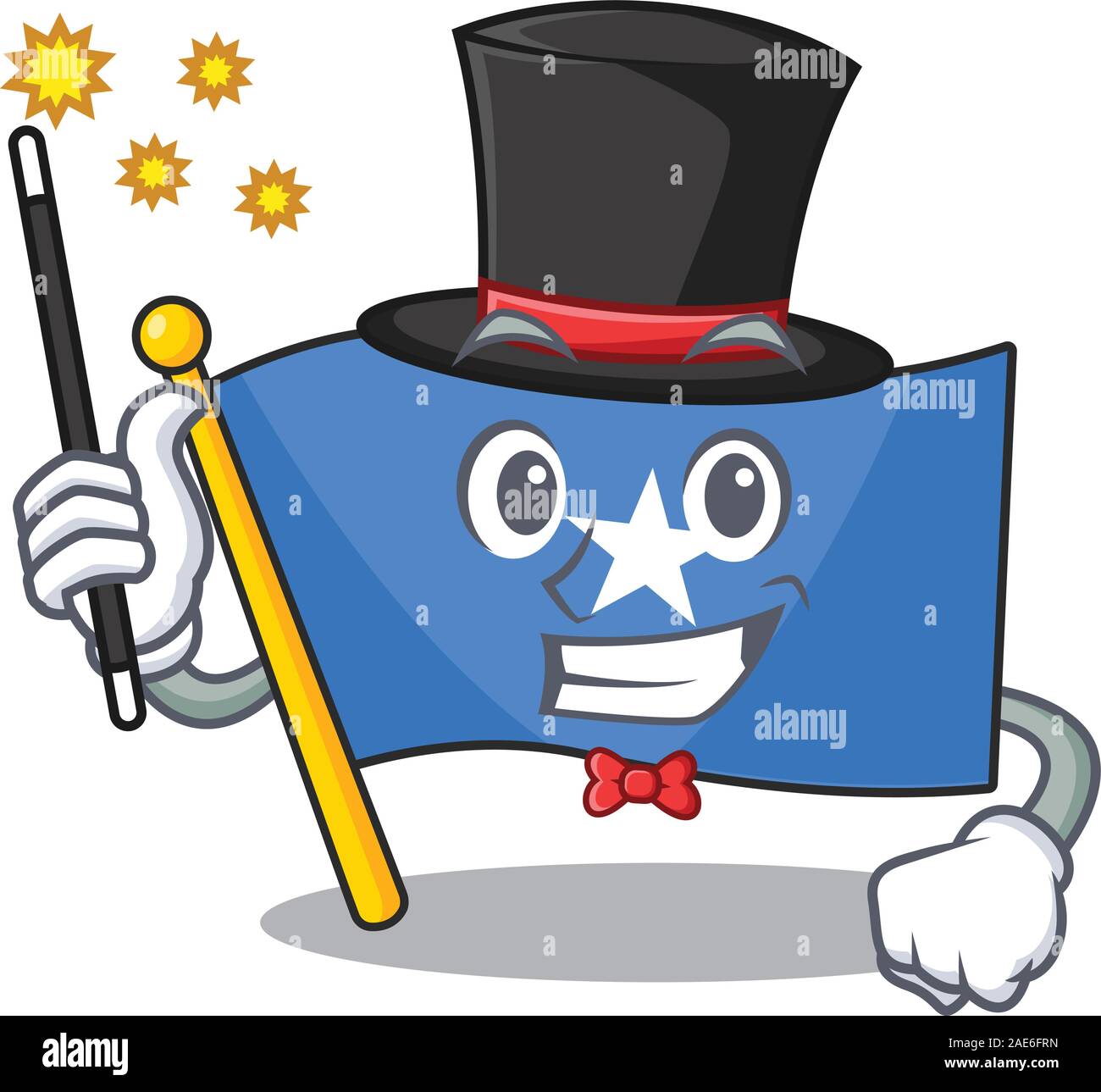 Cartoon character design of flag somalia Magician style Stock Vector ...