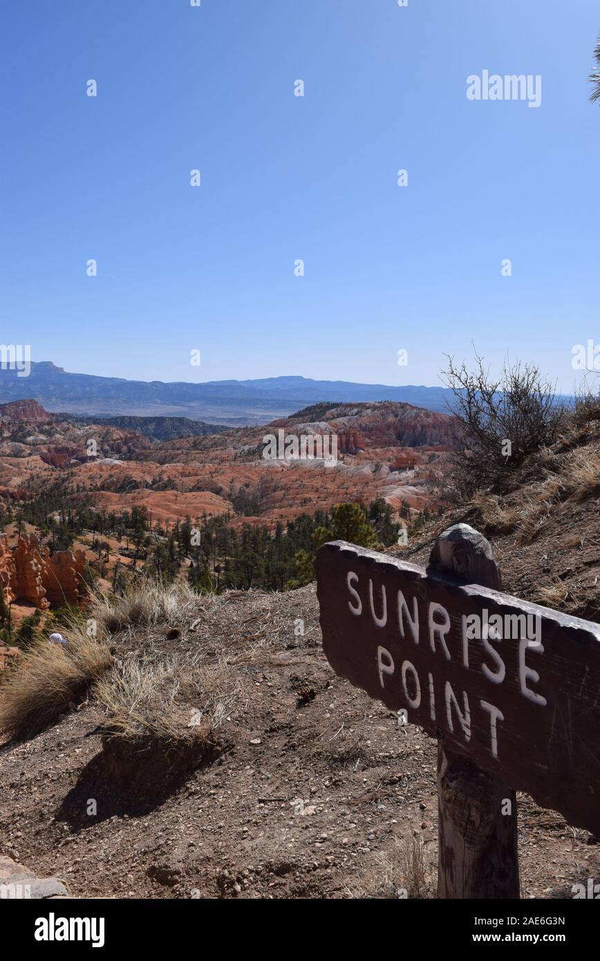 Bryce canyon national park sign hi-res stock photography and images - Alamy