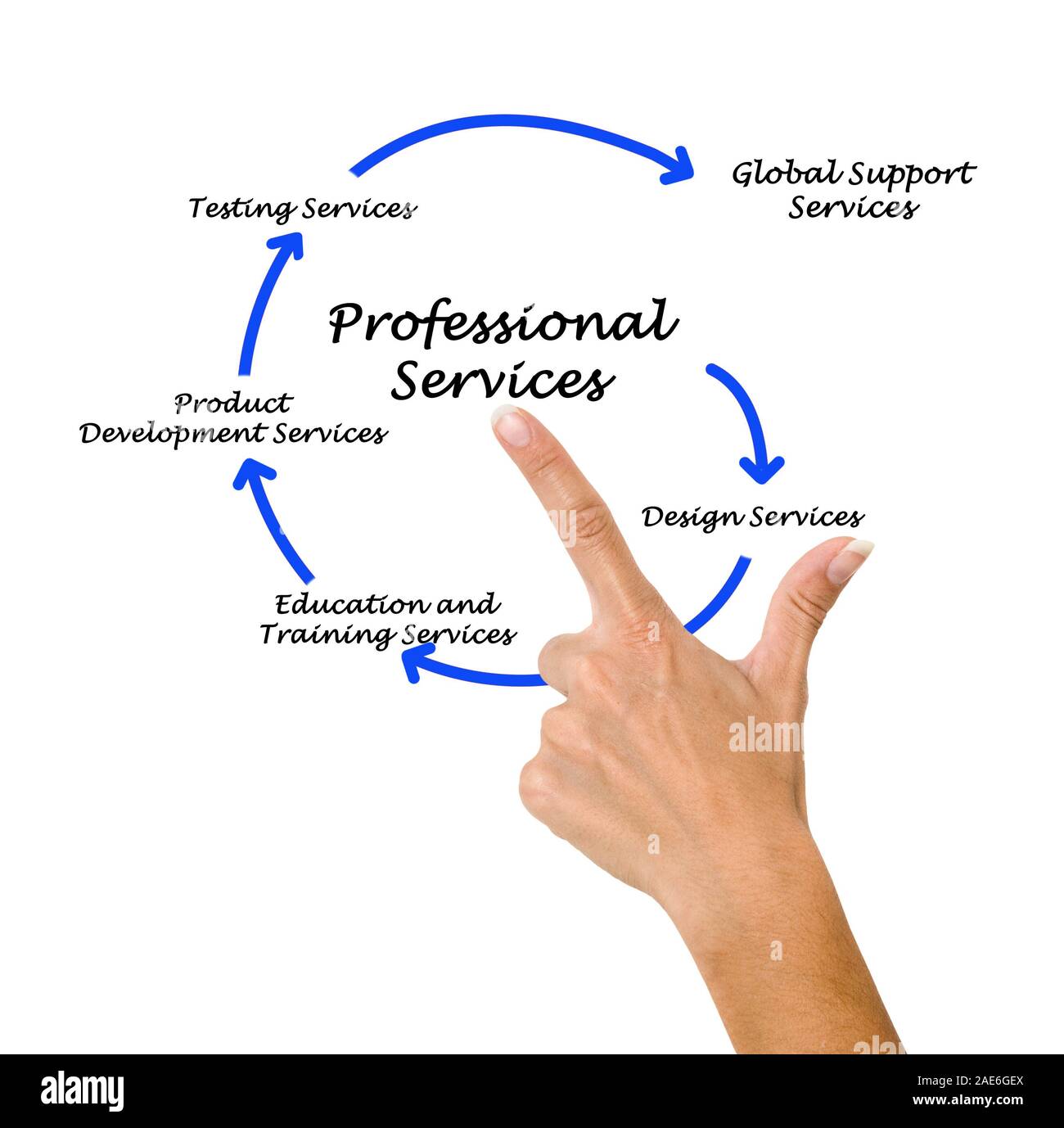 Diagram of professional services Stock Photo - Alamy