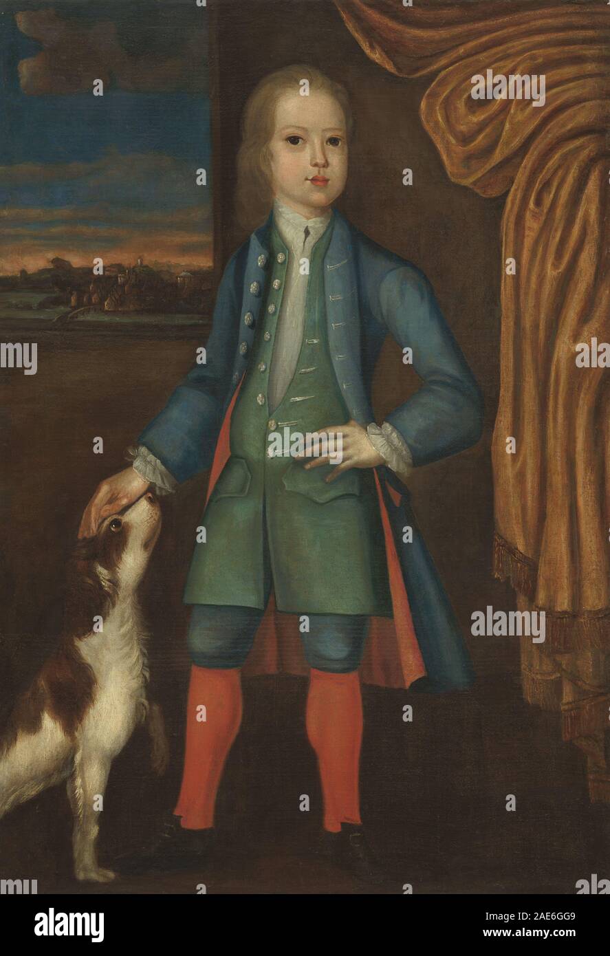 Boy in Blue Coat; c. 1730 American 18th Century, Boy in Blue Coat, c ...