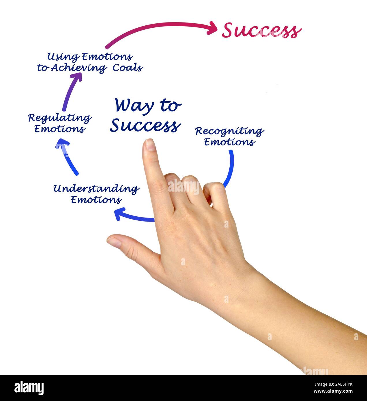 Diagram of way to success Stock Photo - Alamy