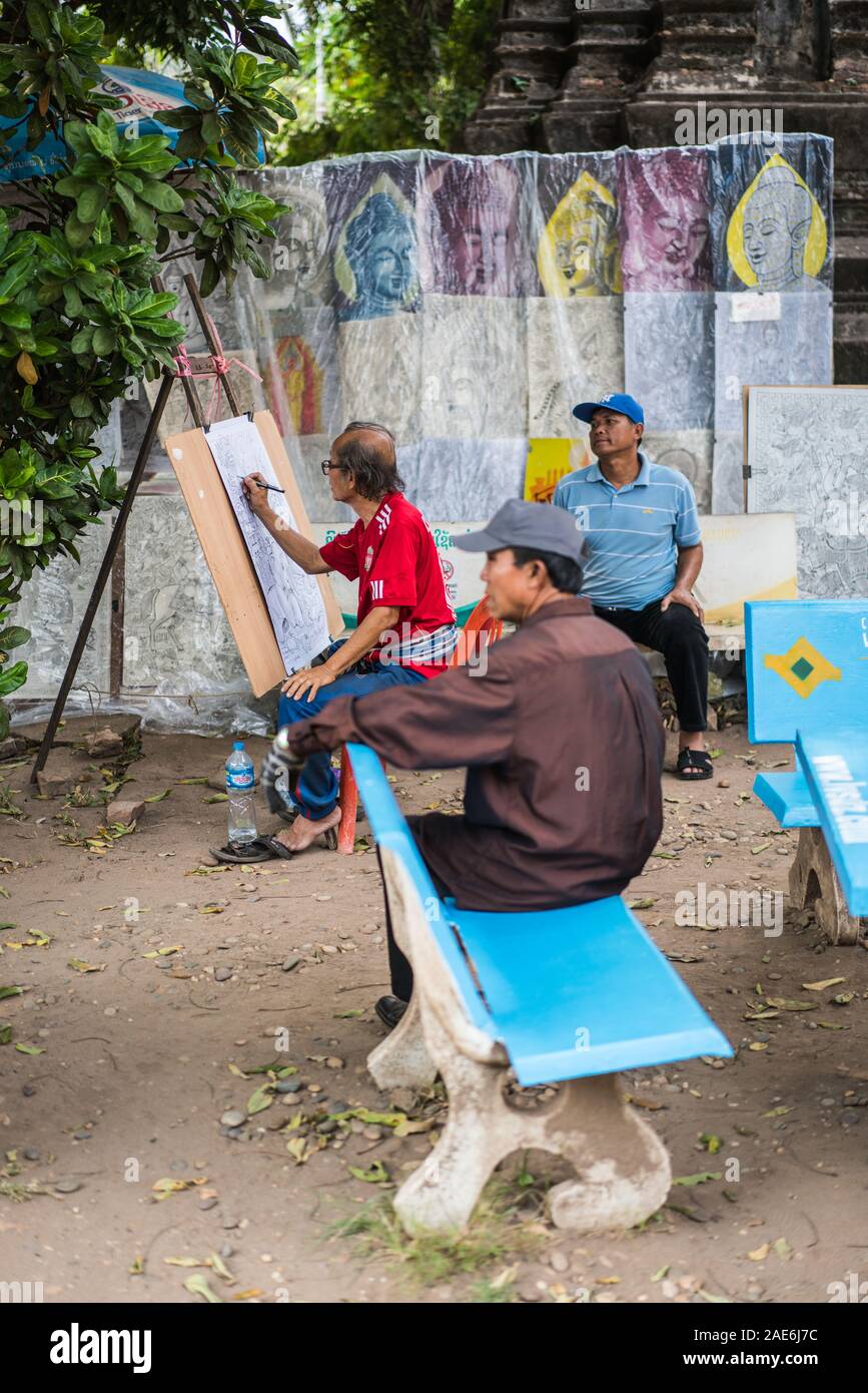 Asian street painter hi-res stock photography and images - Alamy