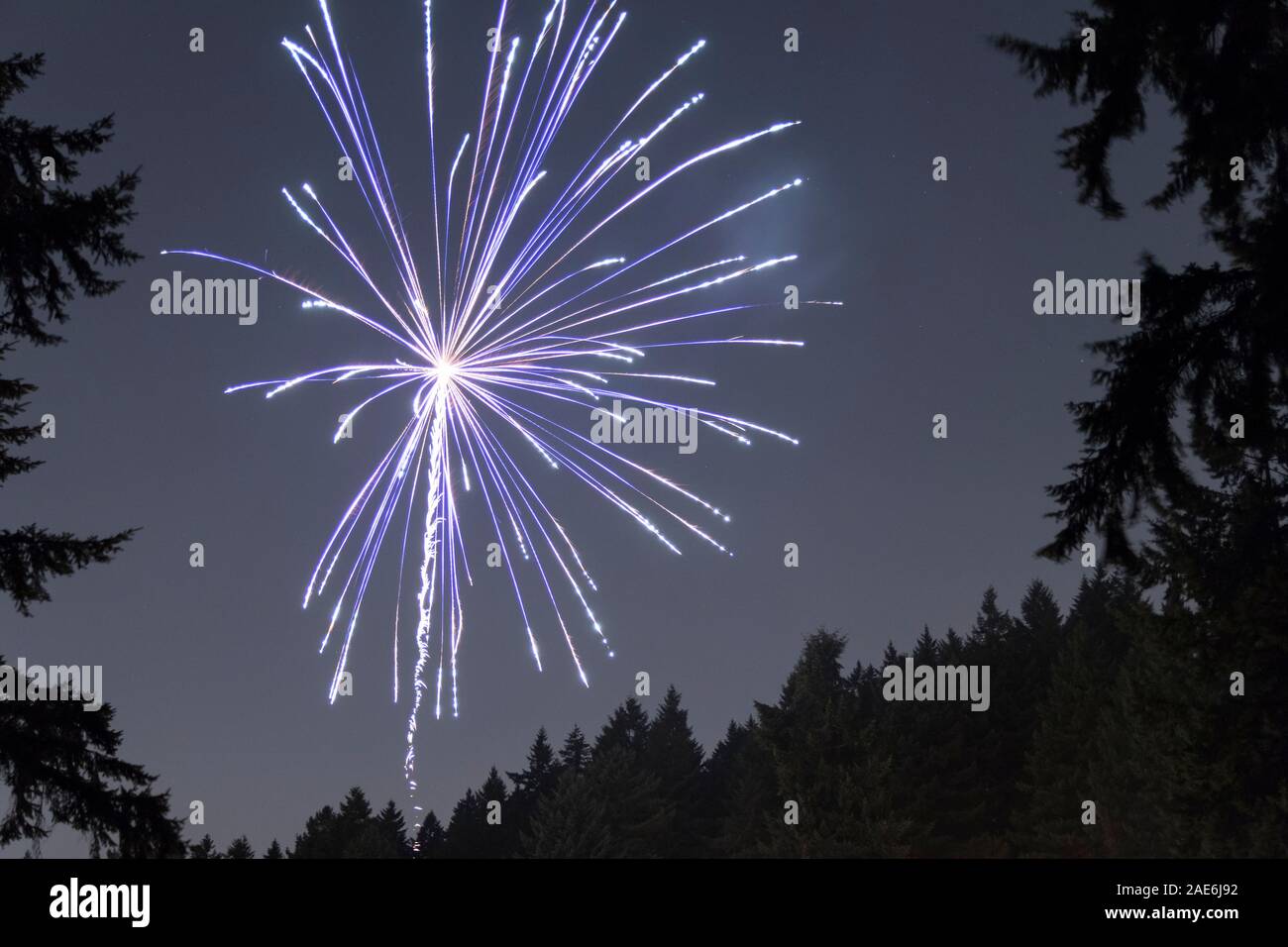 celebrating with fireworks Stock Photo - Alamy