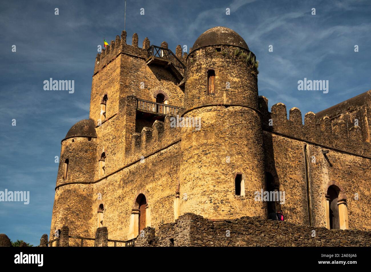 Ethiopia, Amhara Region, Gondar, Fasil Ghebbi, historic royal compound ...