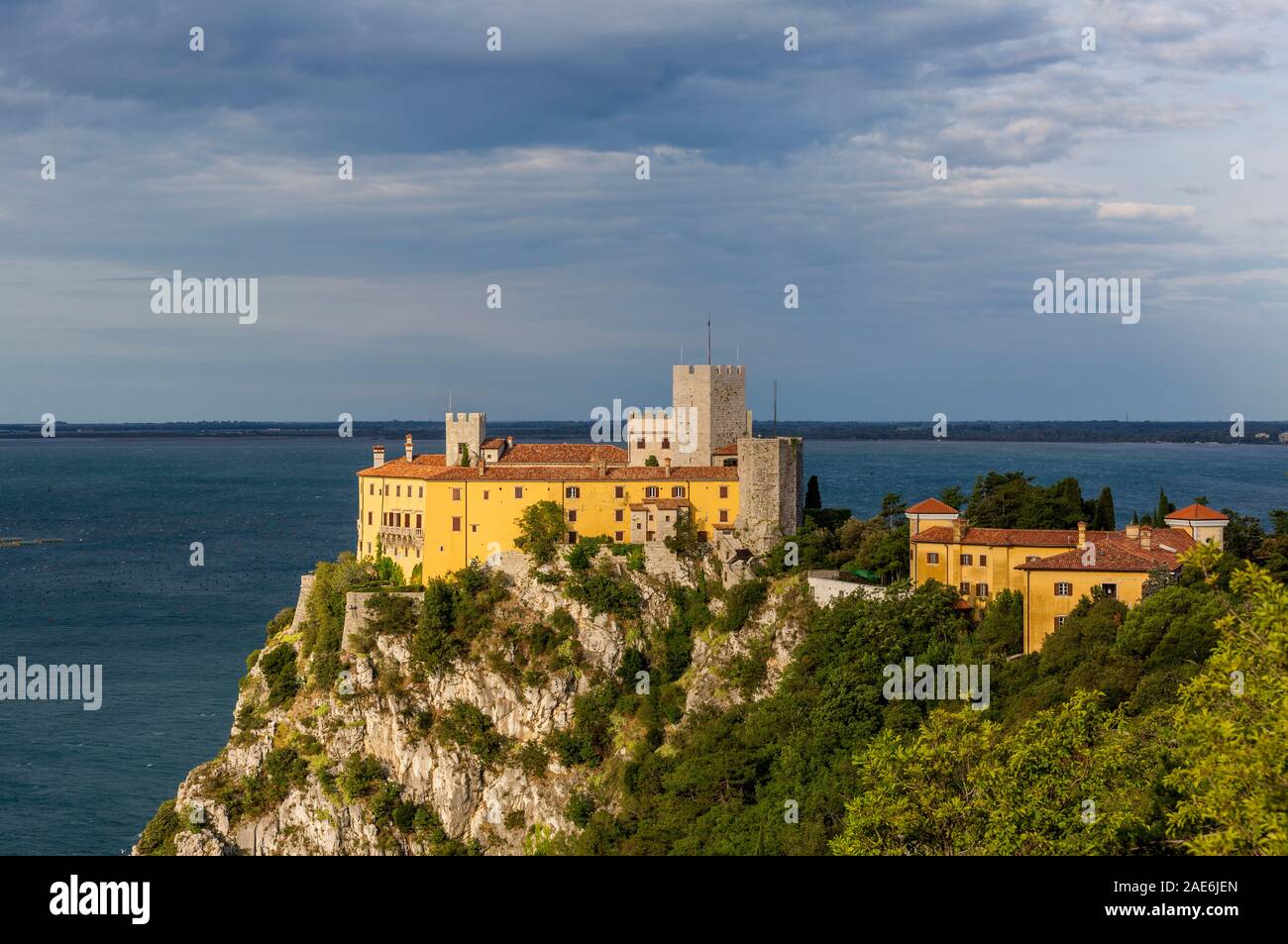 Duino Castle, a fourteenth-century fortification located near Trieste Stock Photo - Alamy