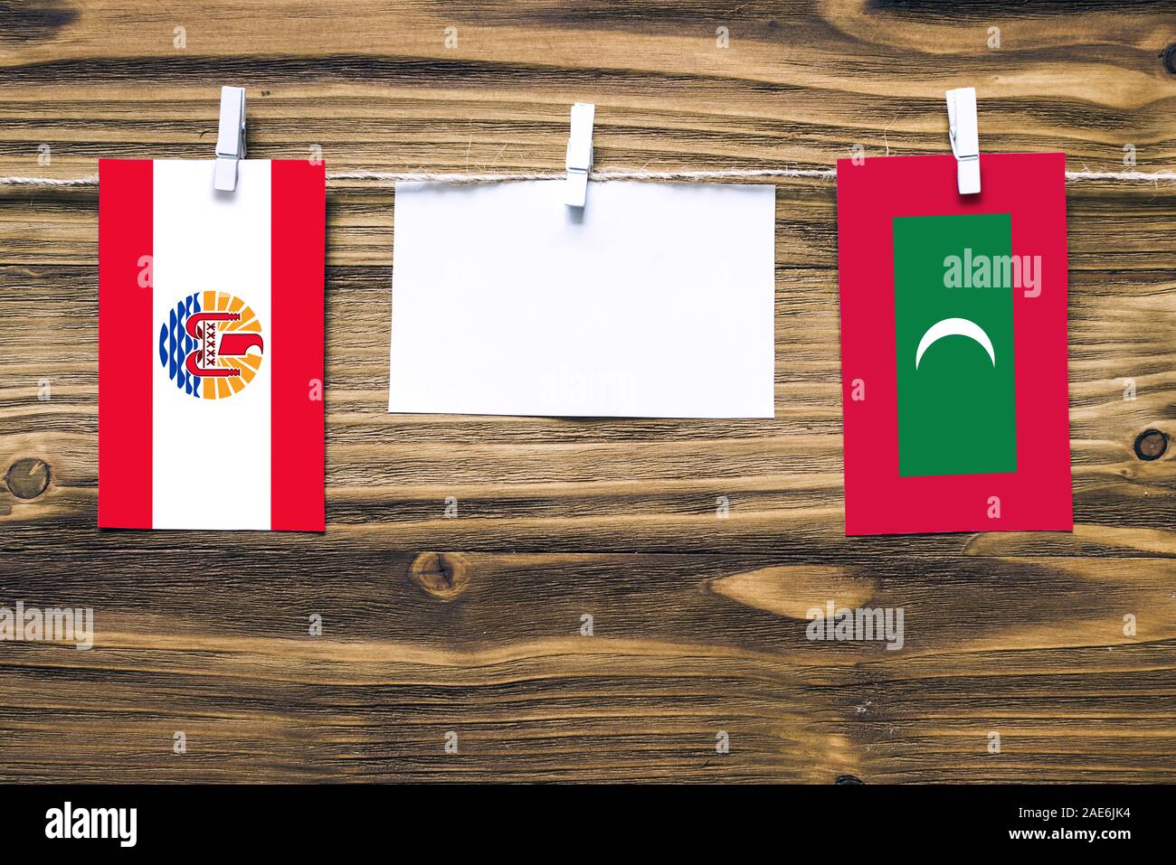 Maldives french polynesia flag hi-res stock photography and images - Alamy