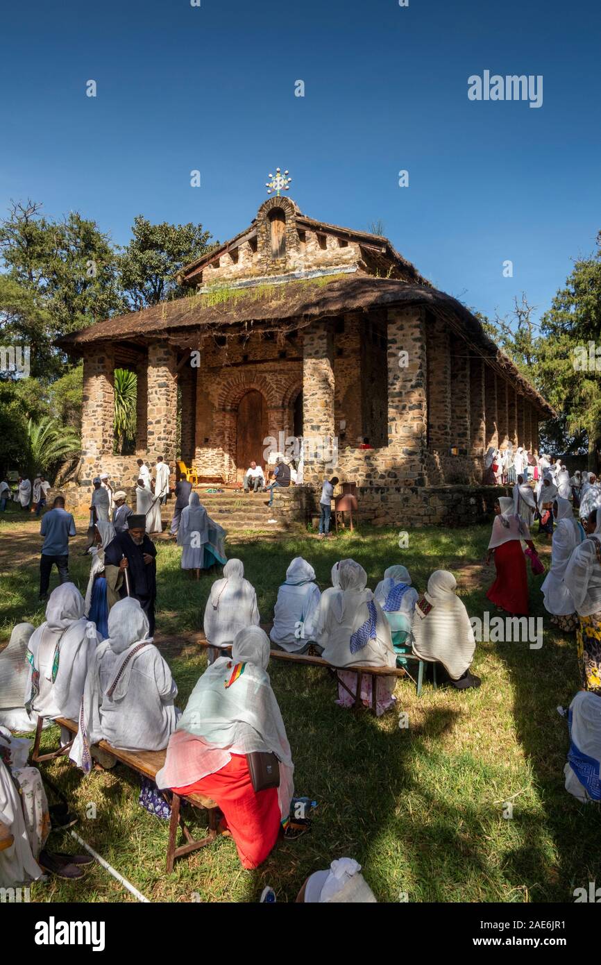 Ethiopia, Amhara Region, Gondar, Dabre Berhan Selassie church ...