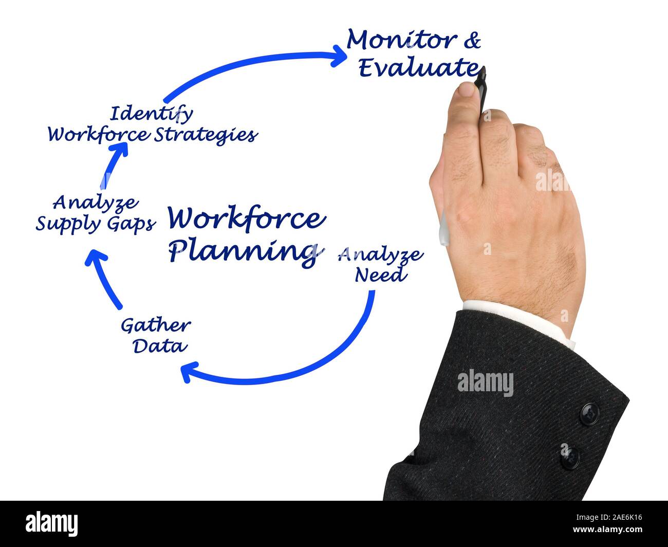 Diagram of Workforce Planning Stock Photo - Alamy
