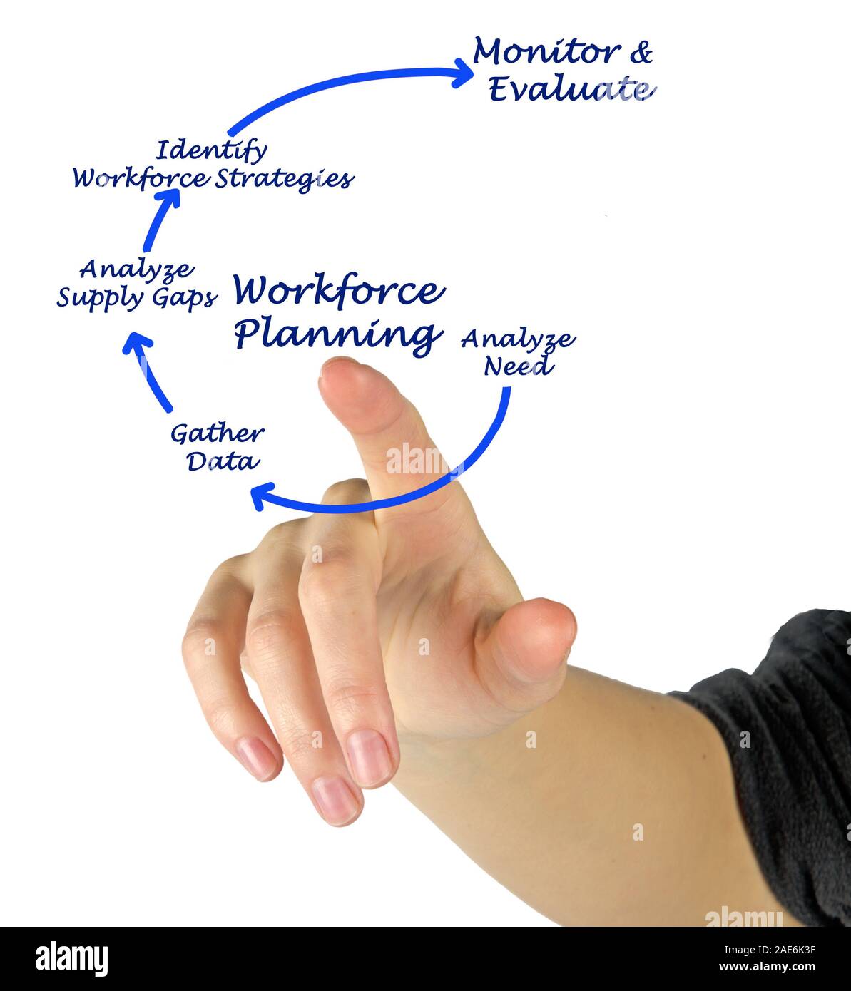 Diagram of Workforce Planning Stock Photo - Alamy