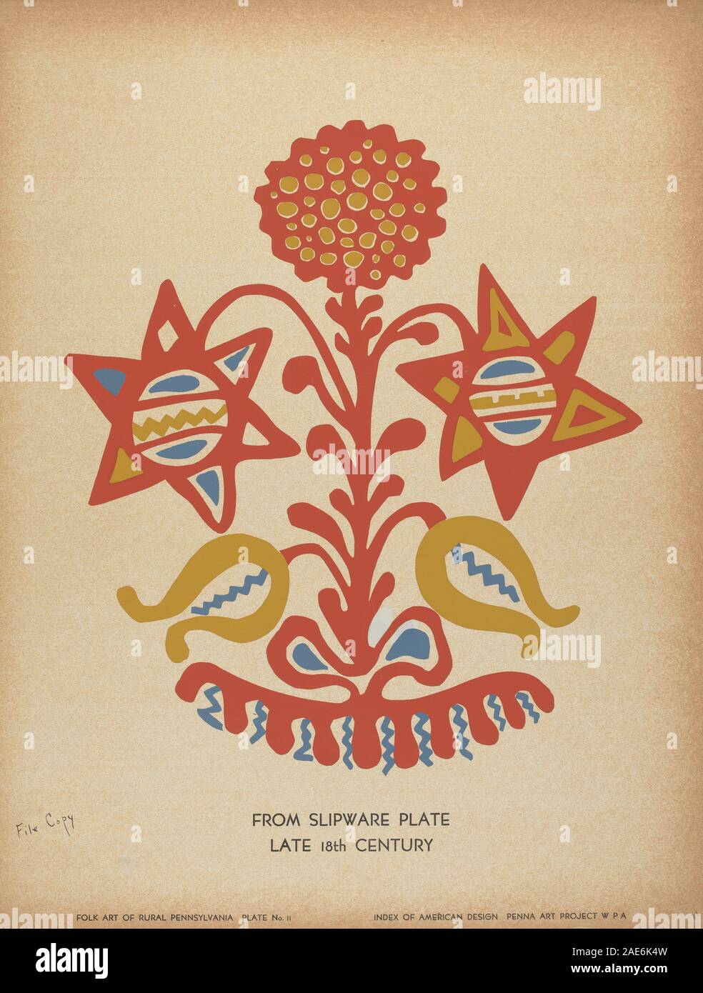 Plate 11 from the Portfolio Folk Art of Rural Pennsylvania, American, c ...