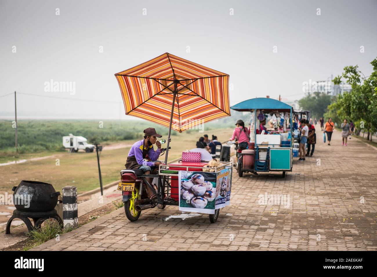 Street scene, Vientiane, Laos, Asia Stock Photo - Alamy
