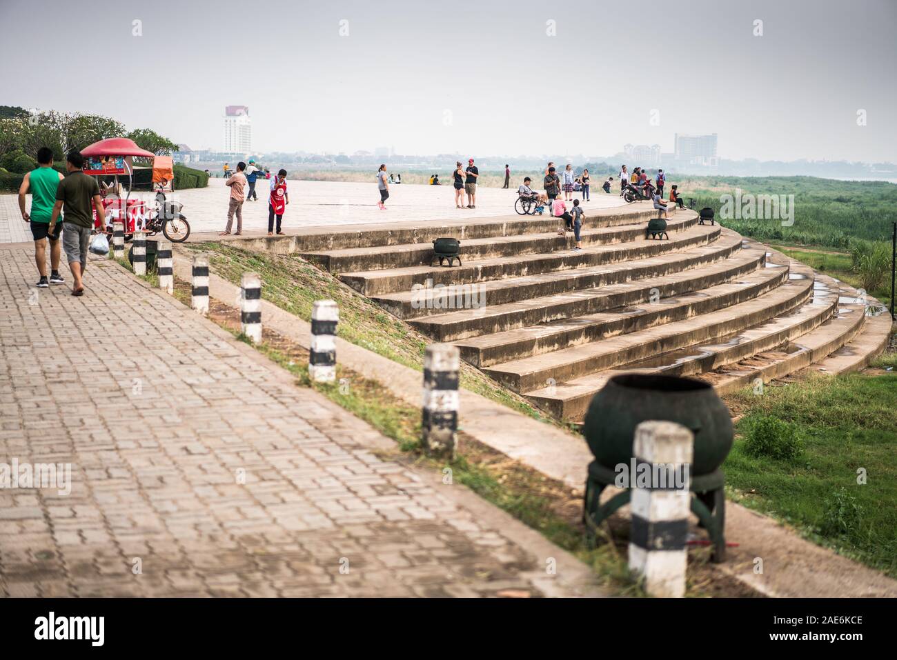 Street scene, Vientiane, Laos, Asia Stock Photo - Alamy