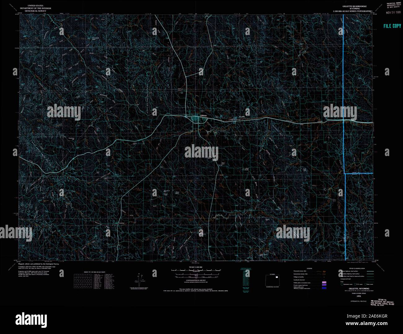 Gillette Map High Resolution Stock Photography and Images - Alamy