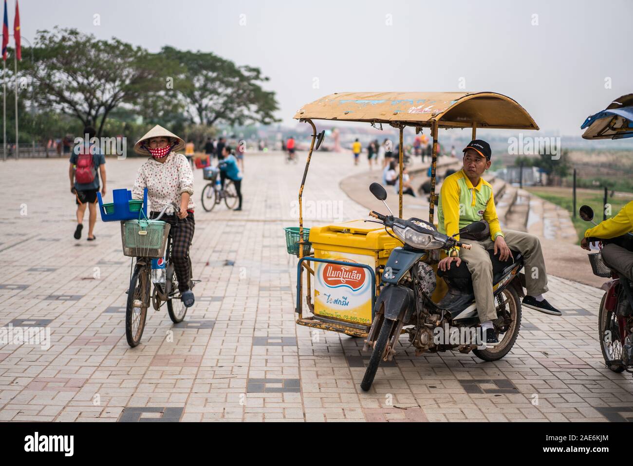 Street scene, Vientiane, Laos, Asia Stock Photo - Alamy