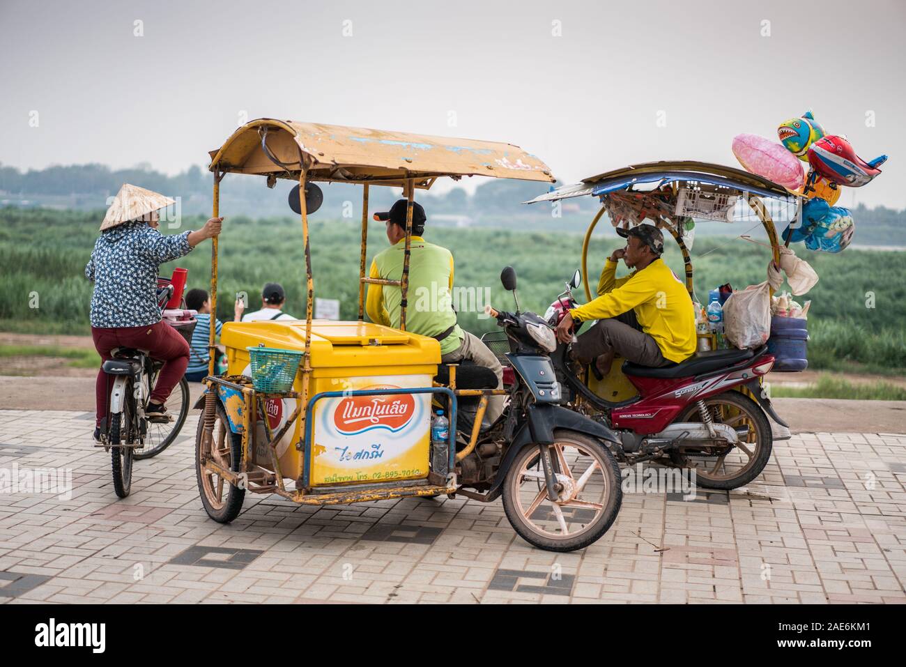 Street scene, Vientiane, Laos, Asia Stock Photo - Alamy