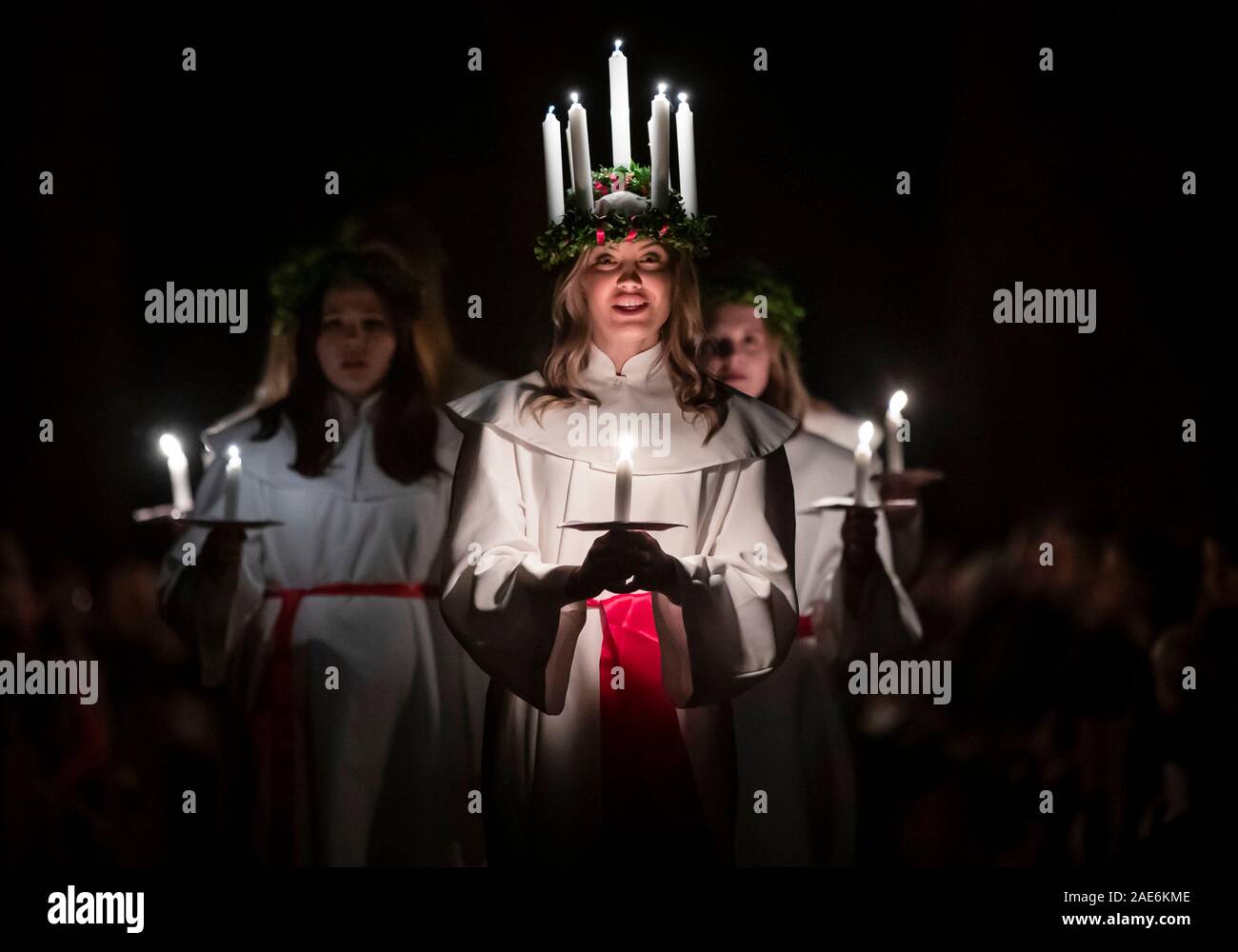 2019 the atmospheric swedish service is celebration of st lucy hi-res ...