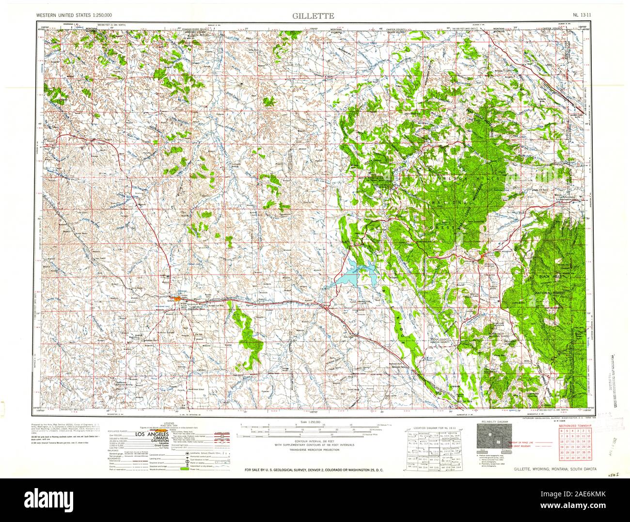 Gillette map hi-res stock photography and images - Alamy