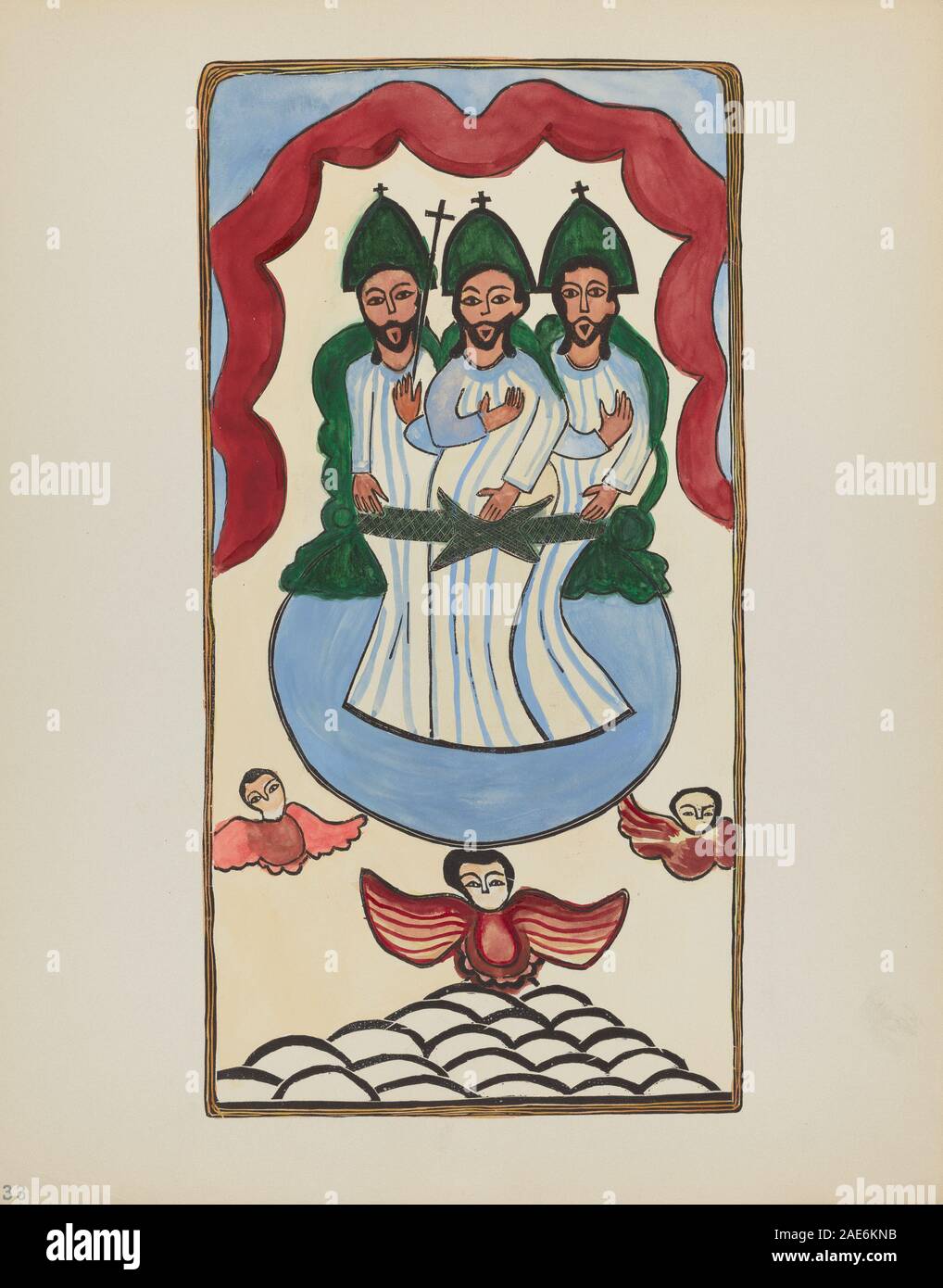 A print from a Spanish Colonial design portfolio of New Mexico ...