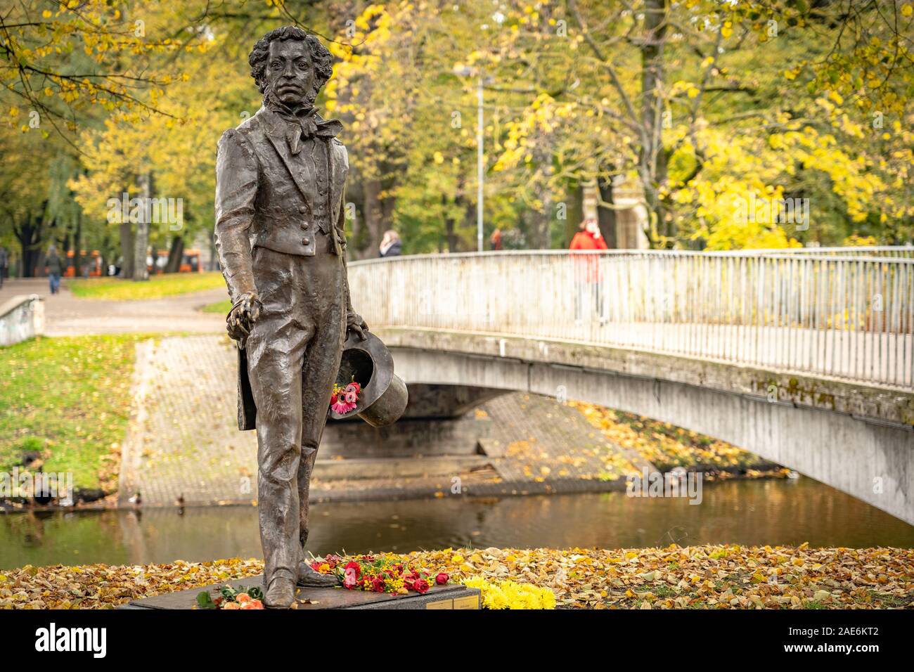 Pushkin statue hi-res stock photography and images - Alamy