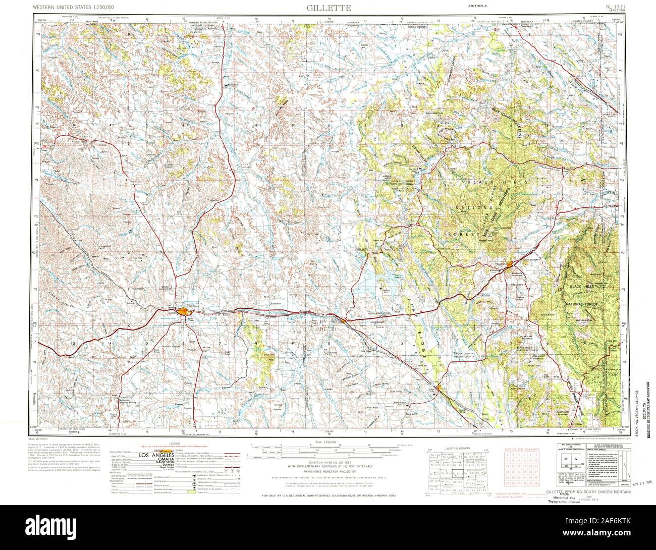 Gillette map Cut Out Stock Images & Pictures - Alamy