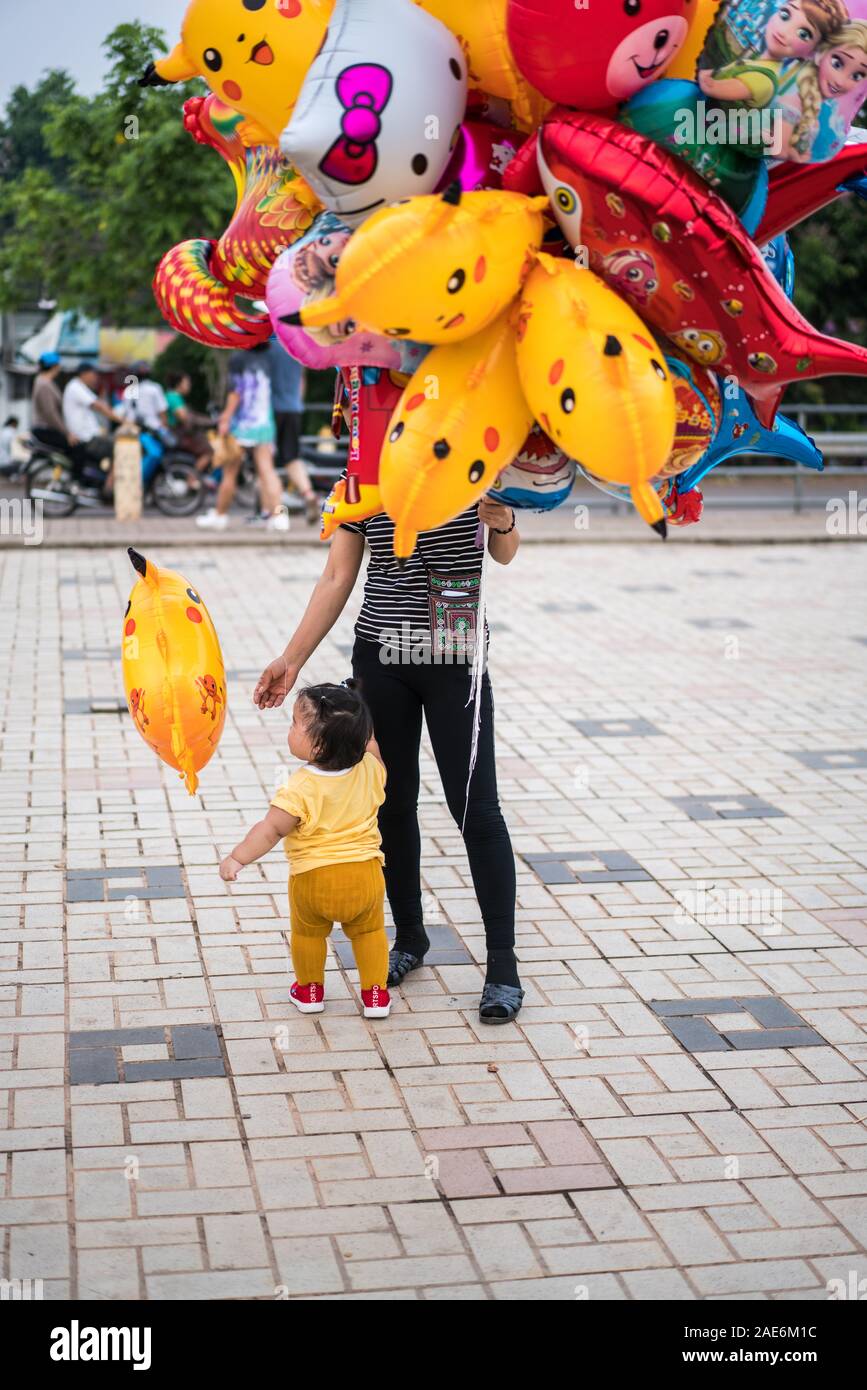 Street scene, Vientiane, Laos, Asia Stock Photo - Alamy