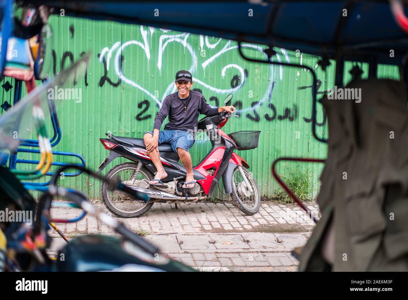 Street scene, Vientiane, Laos, Asia Stock Photo - Alamy