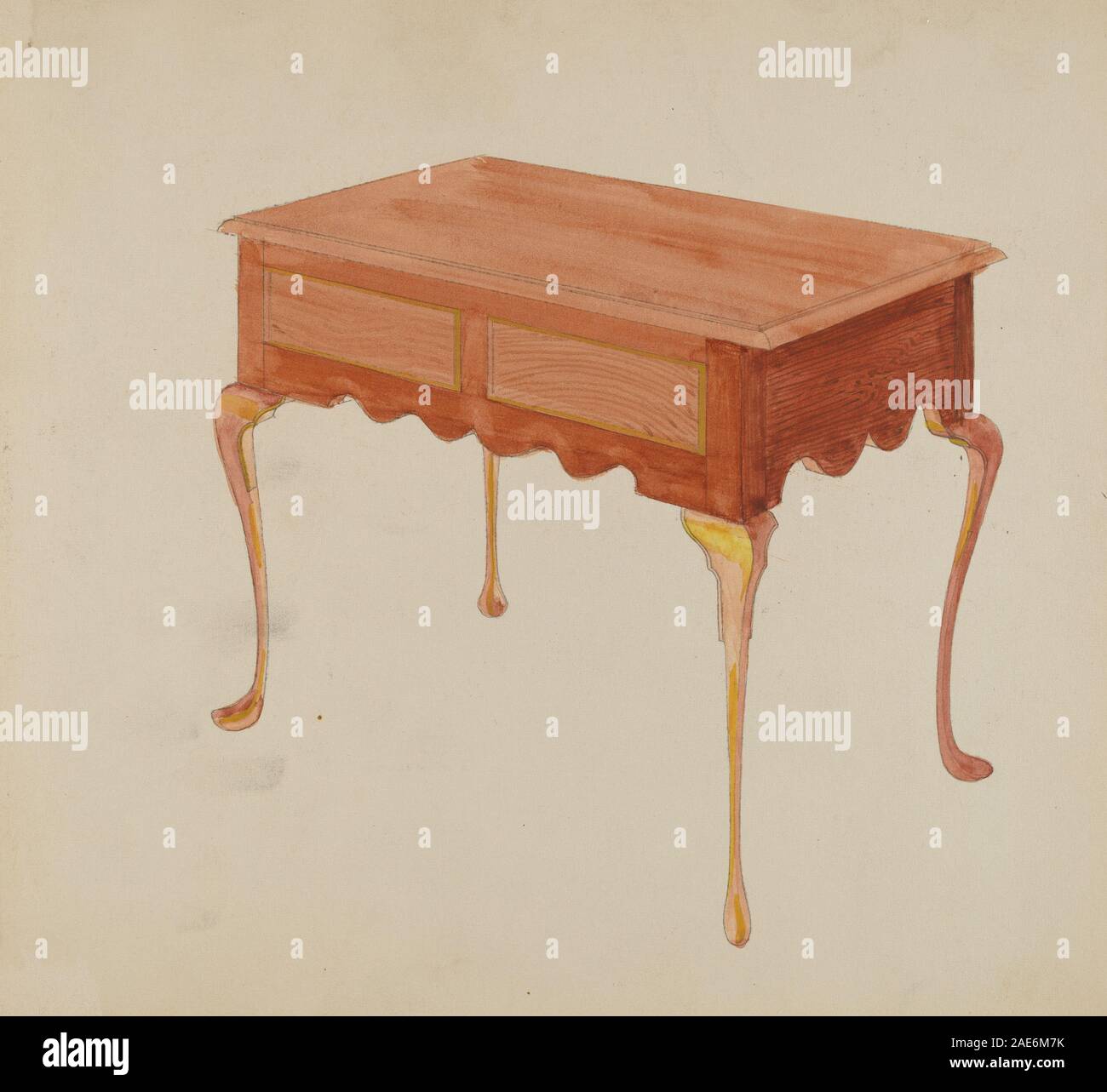 Rectangular Serving Table; 1935/1942 American 20th Century, Rectangular ...