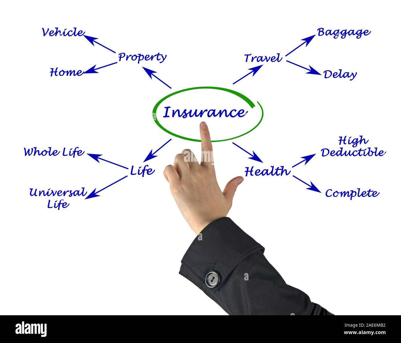 Diagram of insurance Stock Photo - Alamy