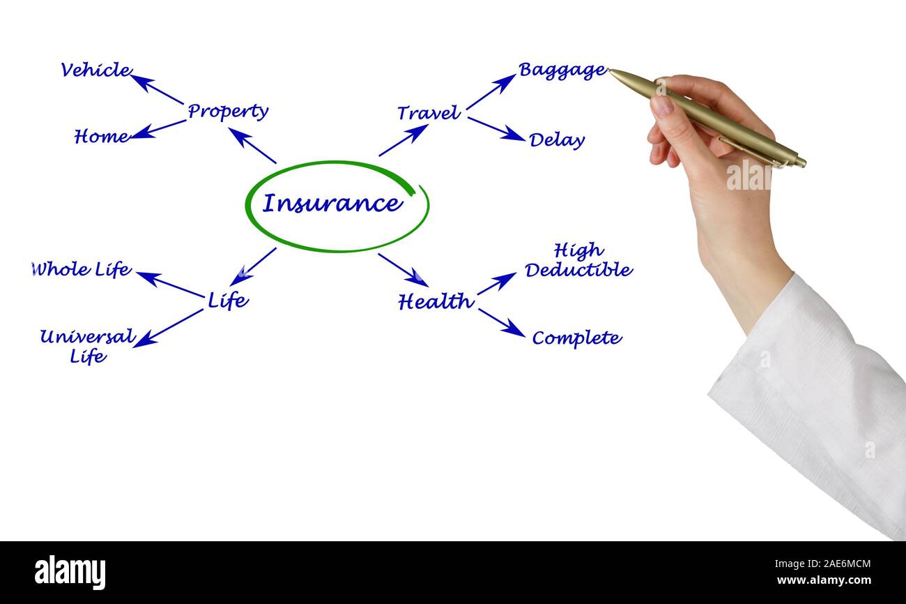 Diagram of insurance Stock Photo - Alamy