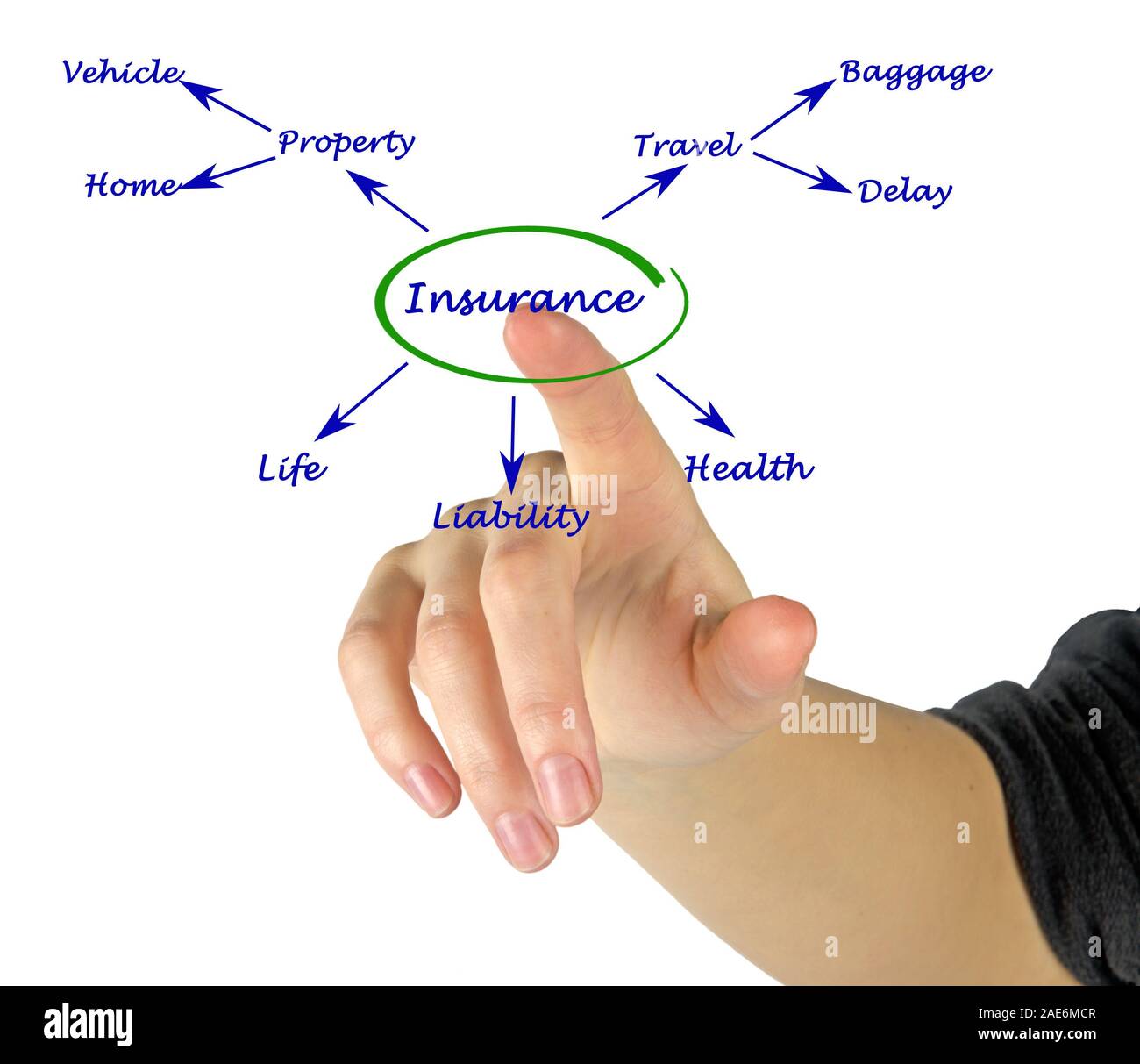 Diagram of insurance Stock Photo - Alamy