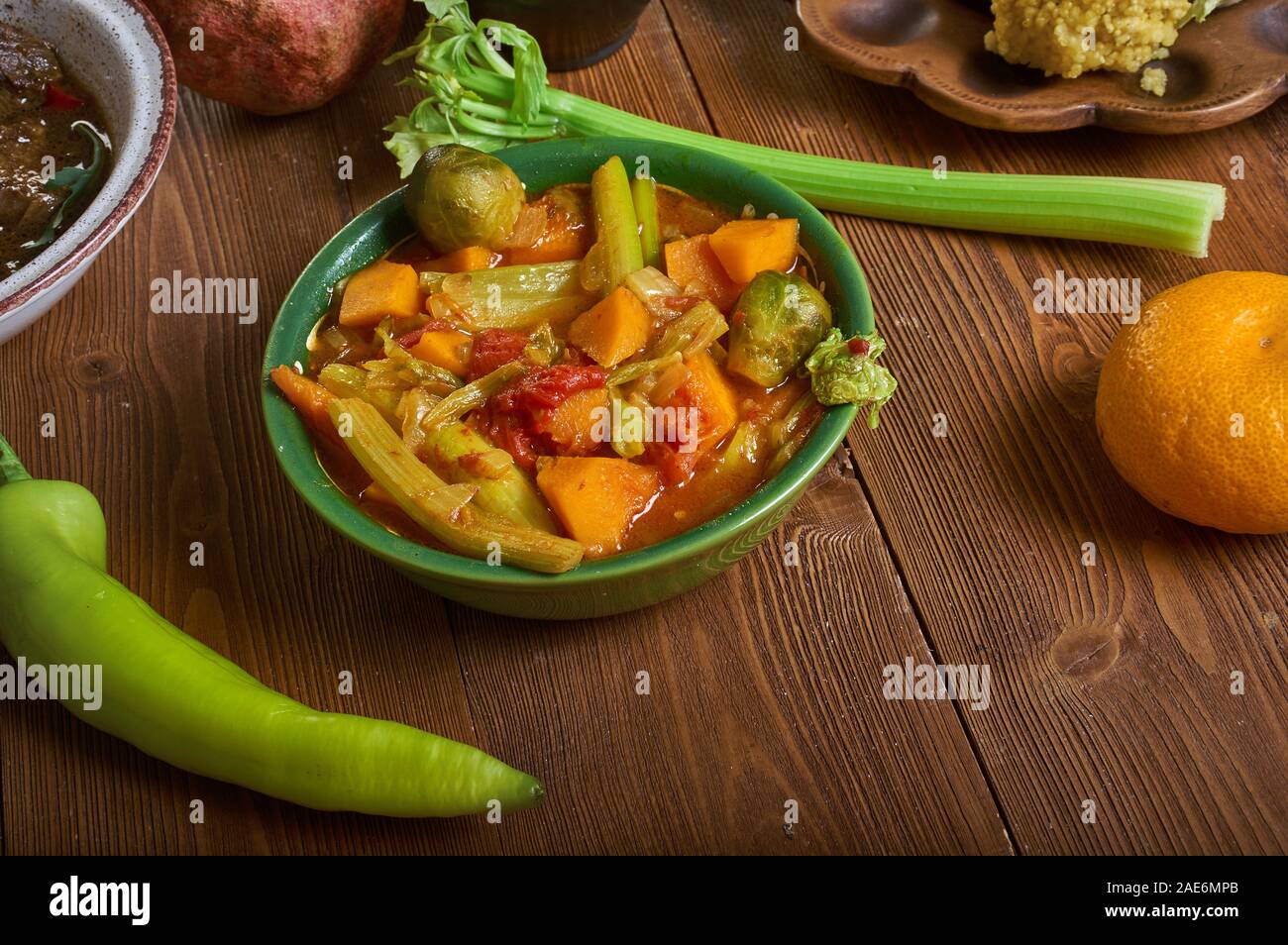 Daraba, dish prepared with okra, tomatoes, sweet potatoes, greens ...