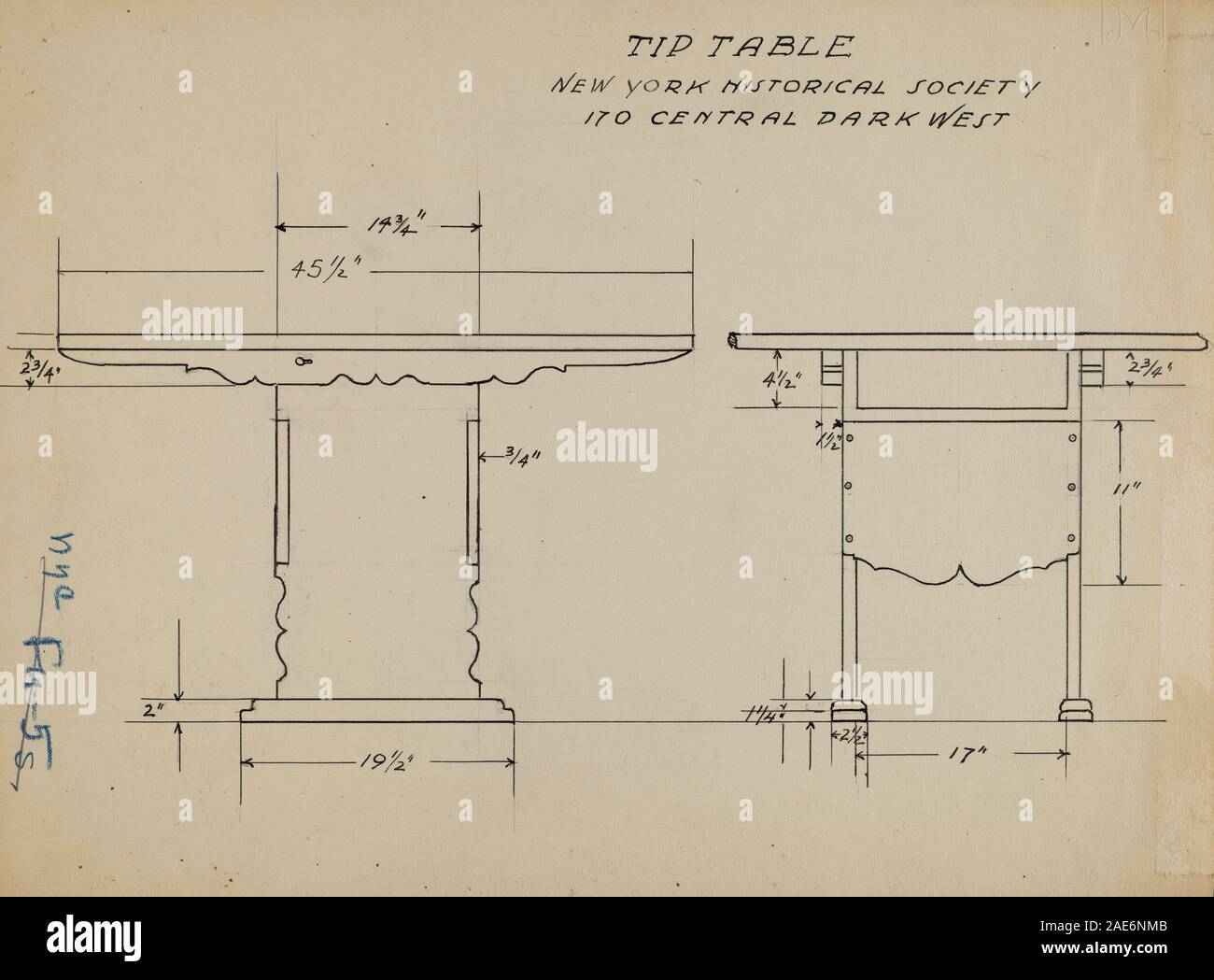 Tip Table; 1935/1942 American 20th Century, Tip Table, 1935-1942 Stock ...