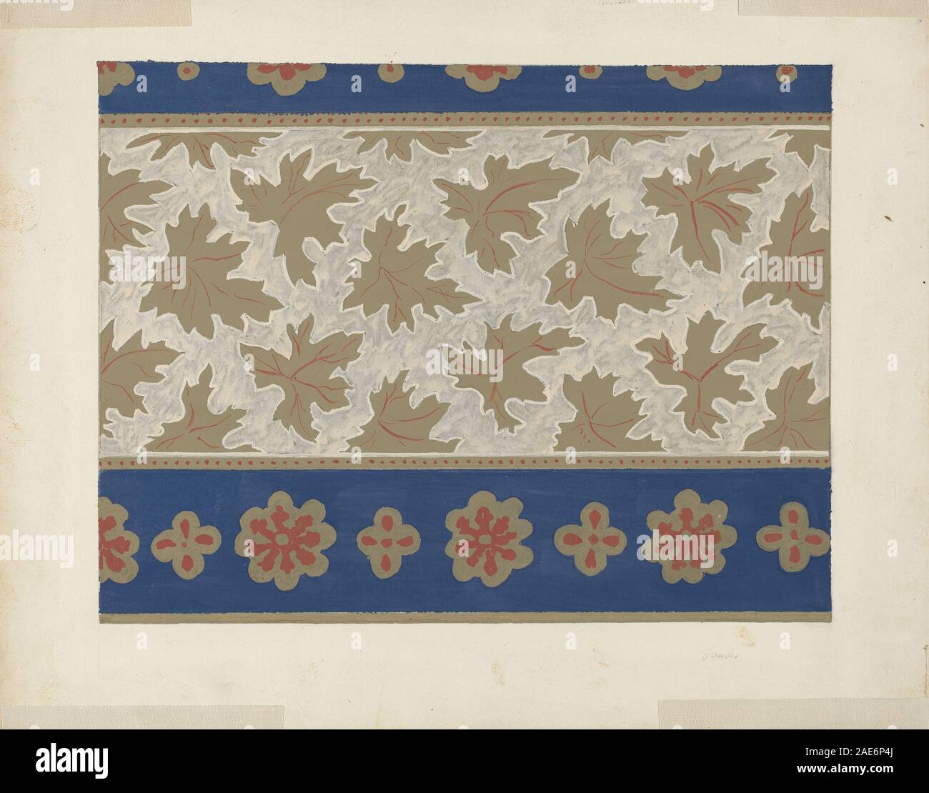 A wallpaper design produced in the United States between 1935 and 1942 ...