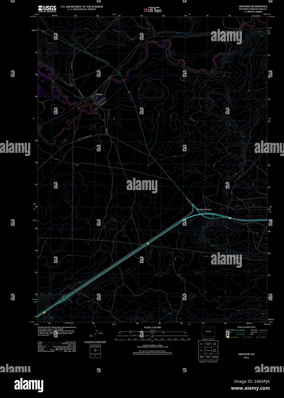 Map of granger hi-res stock photography and images - Alamy