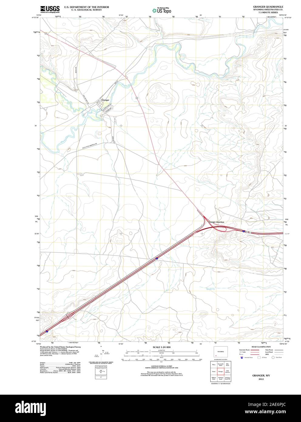 Map of granger hi-res stock photography and images - Alamy