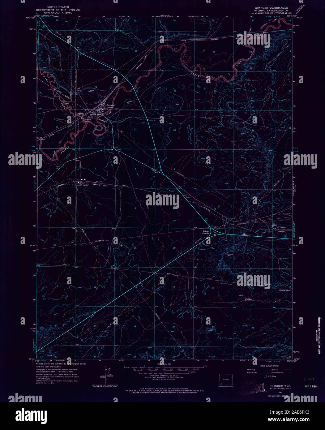 Map of granger hi-res stock photography and images - Alamy