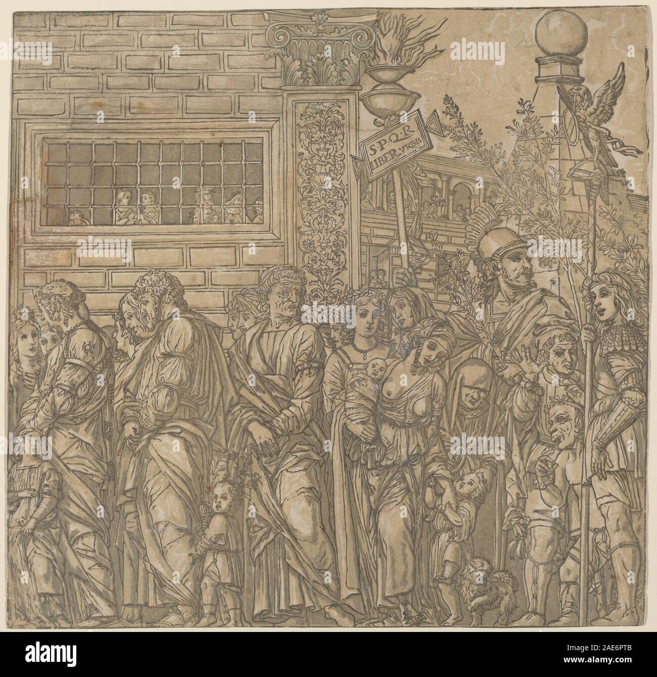 This print by Andrea Andreani after Andrea Mantegna, dated 1599 ...