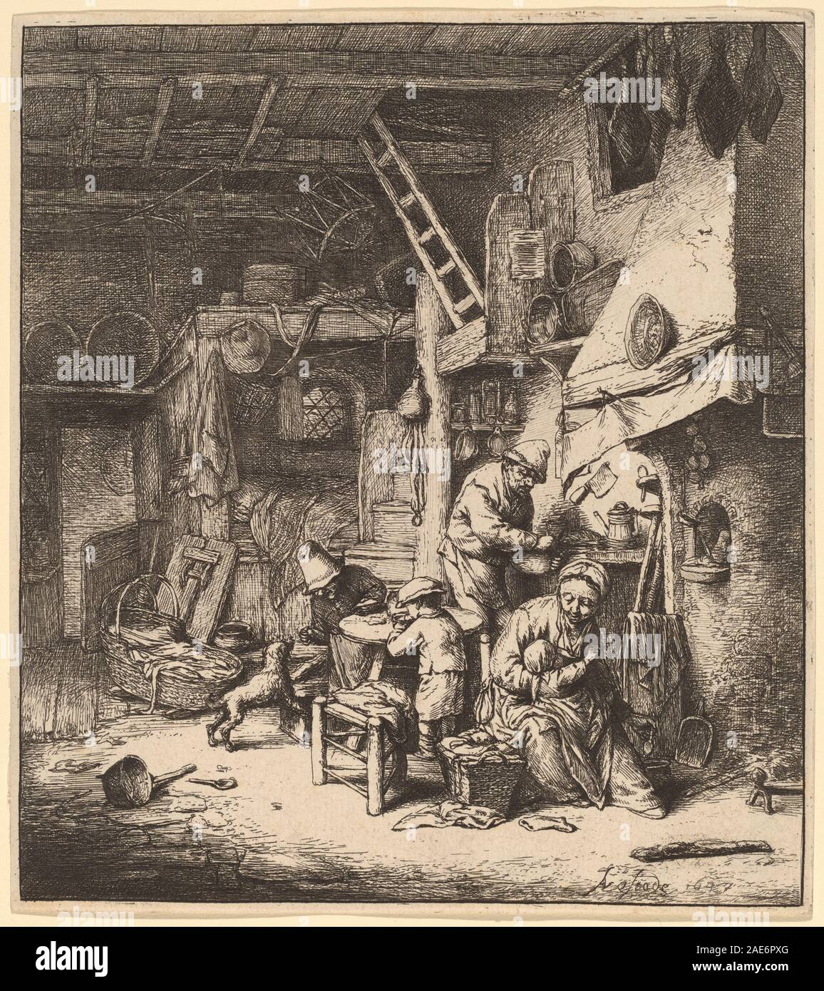 Adriaen van ostade peasant family hi-res stock photography and images ...