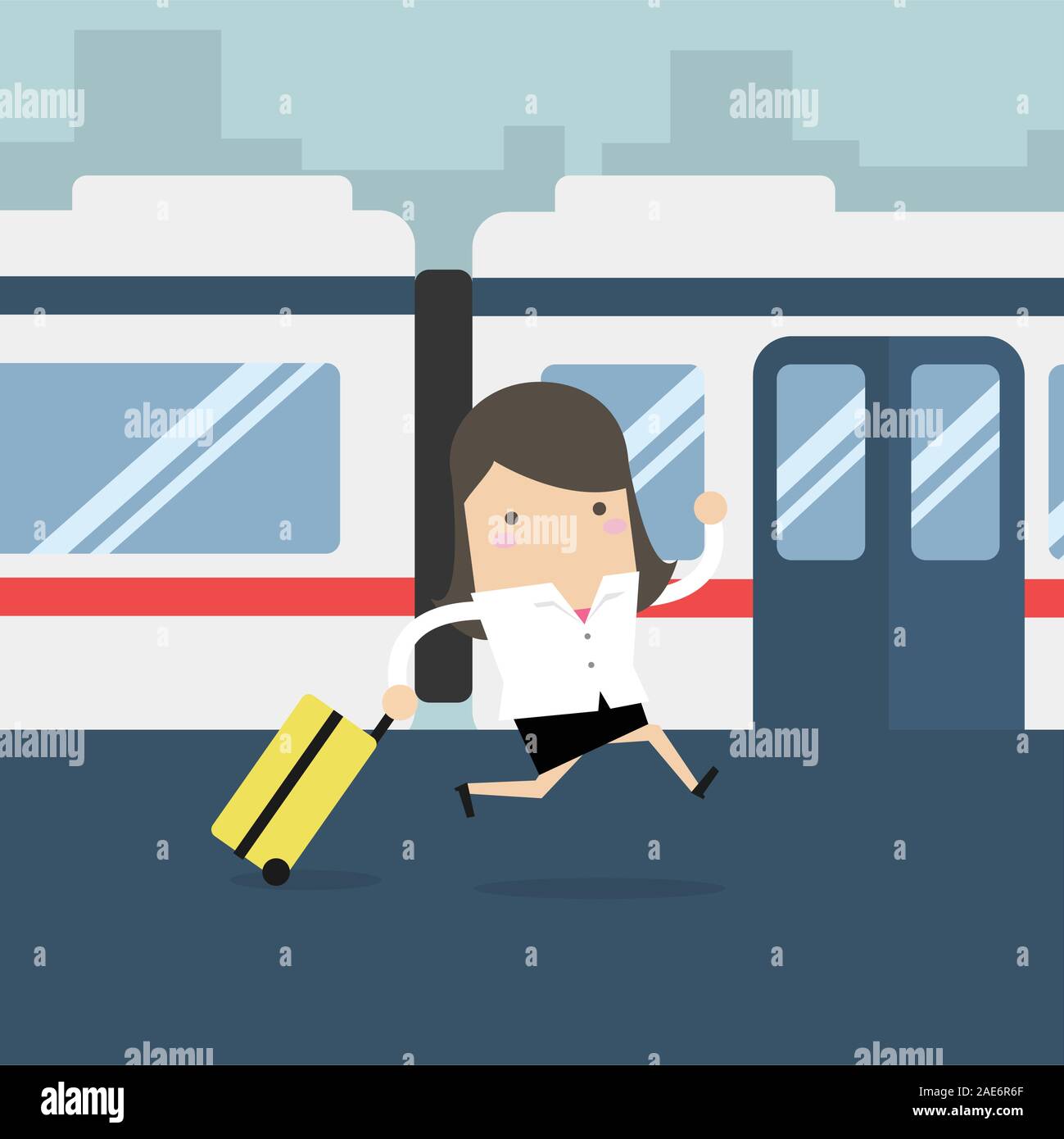 Subway station worker Stock Vector Images - Alamy