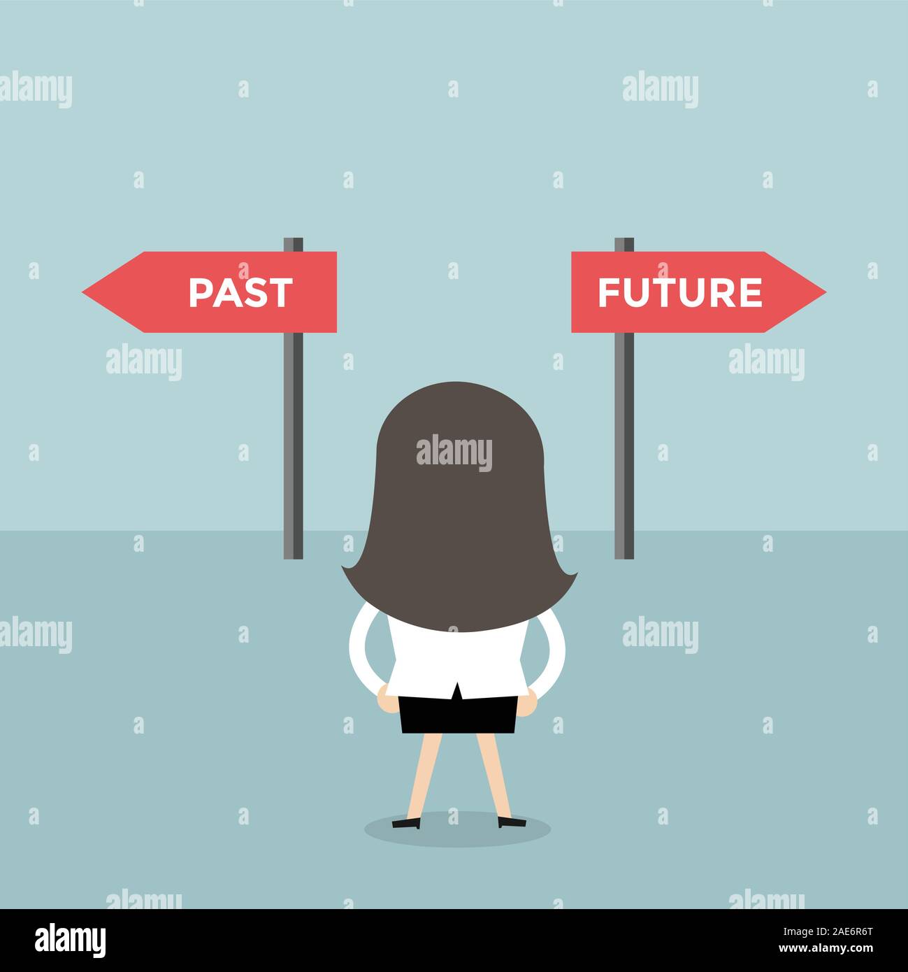 Woman plan route Stock Vector Images - Alamy