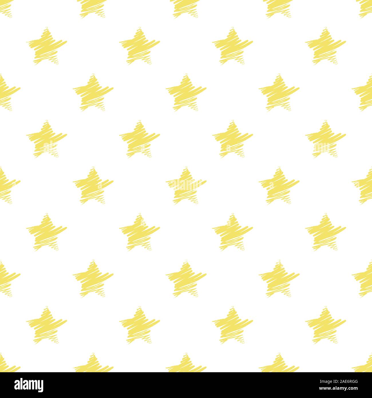 Hand drawn yellow stars seamless pattern Stock Vector Image & Art - Alamy