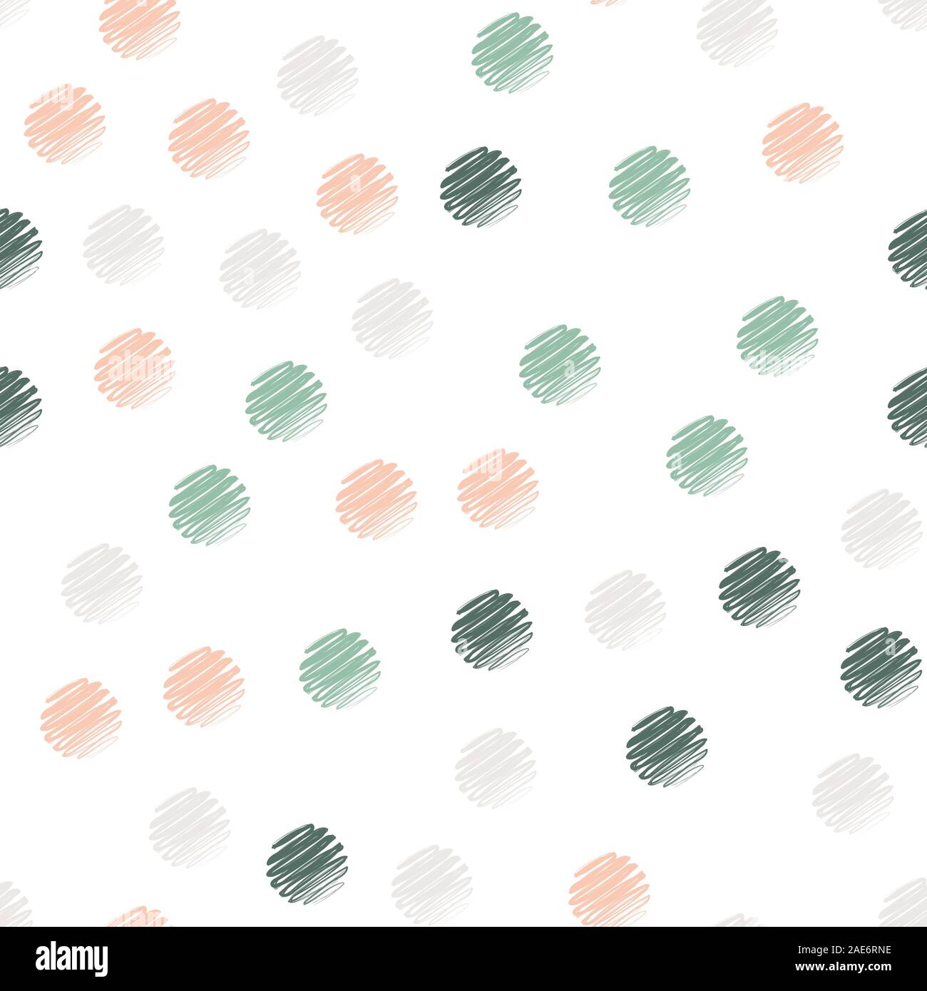 Hand drawn polka dot seamless pattern Stock Vector Image & Art - Alamy