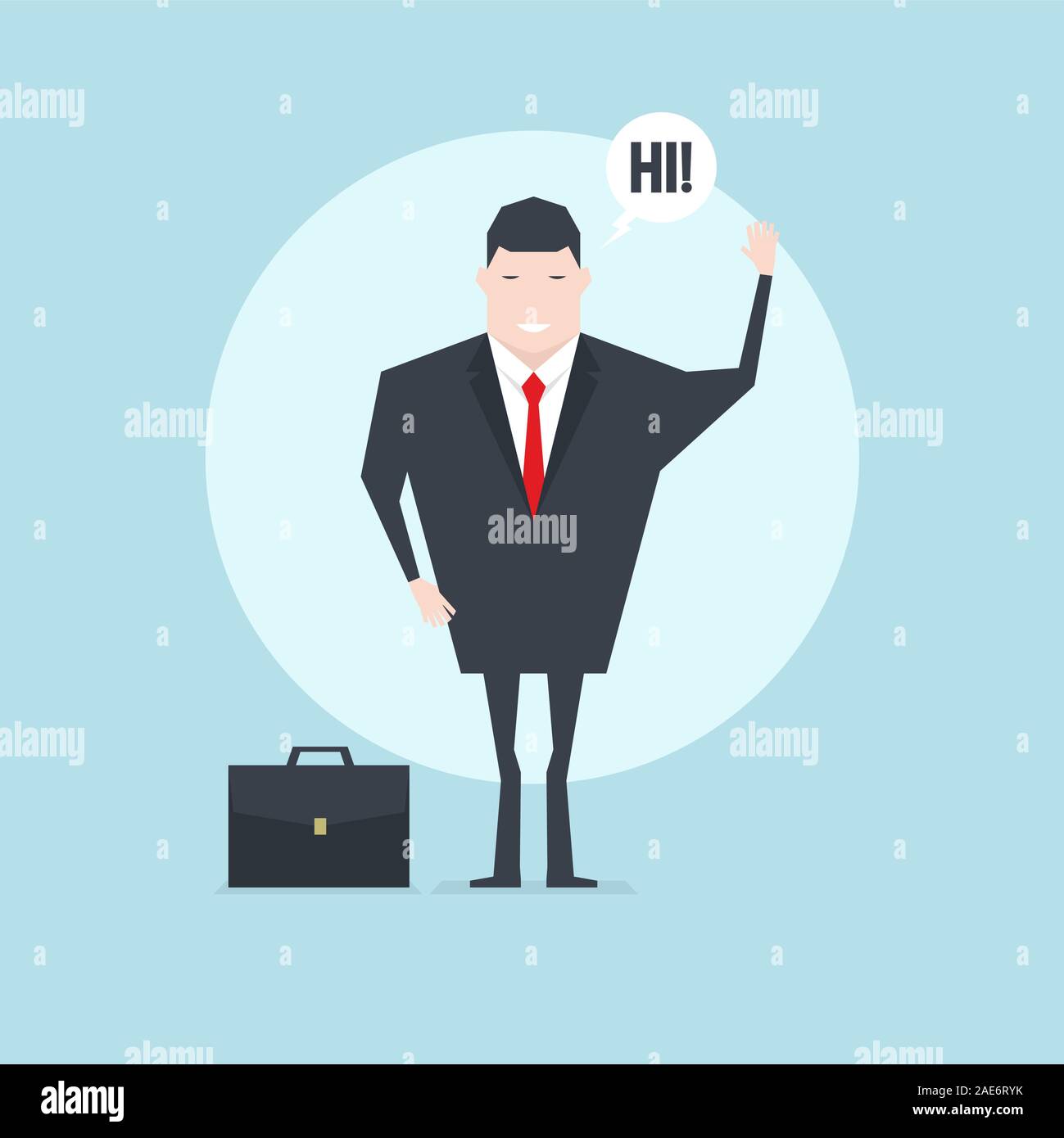 Office people saying hello hi-res stock photography and images - Alamy