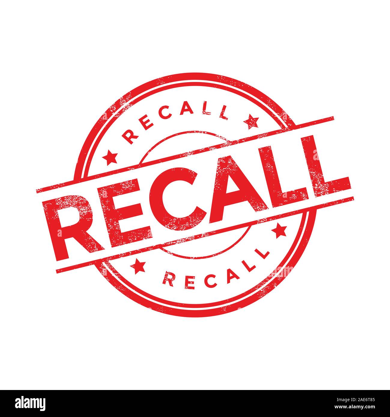 Recall stamp illustration isolated on white background Stock Vector ...