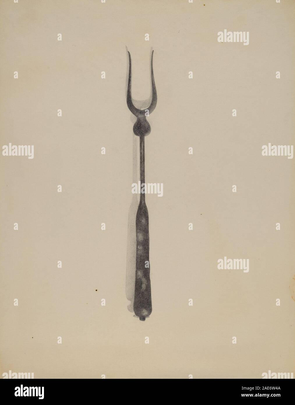 Toasting Fork; circa 1936 date Anna Aloisi, Toasting Fork, c 1936 Stock ...