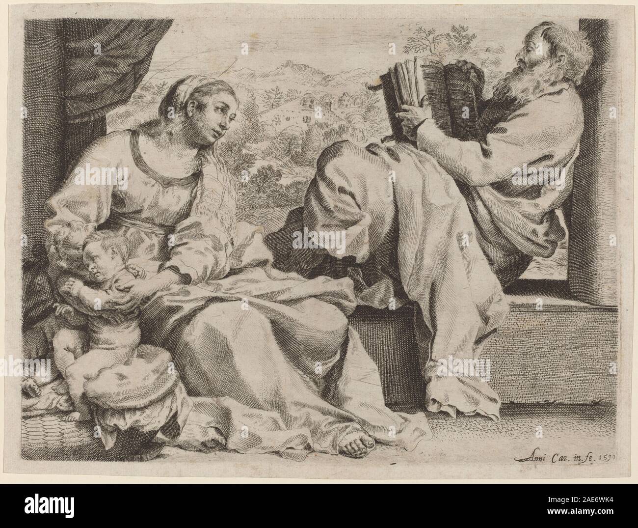 Annibale carracci holy family hi-res stock photography and images - Alamy