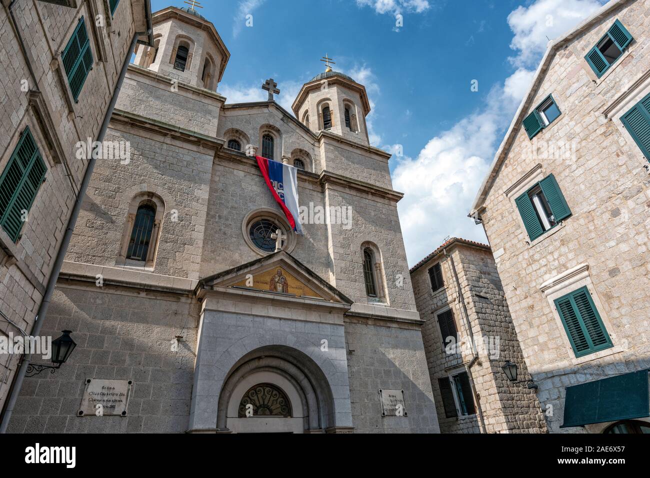 Kotor Montenegro. church of Sveti Nikola is a Serbian Orthodox church ...