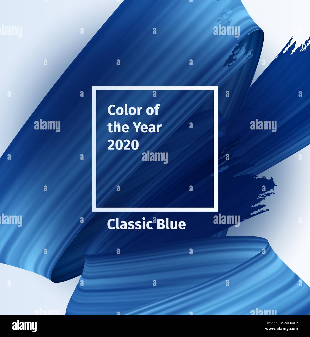 2020 blue color trend Stock Vector Images - Alamy